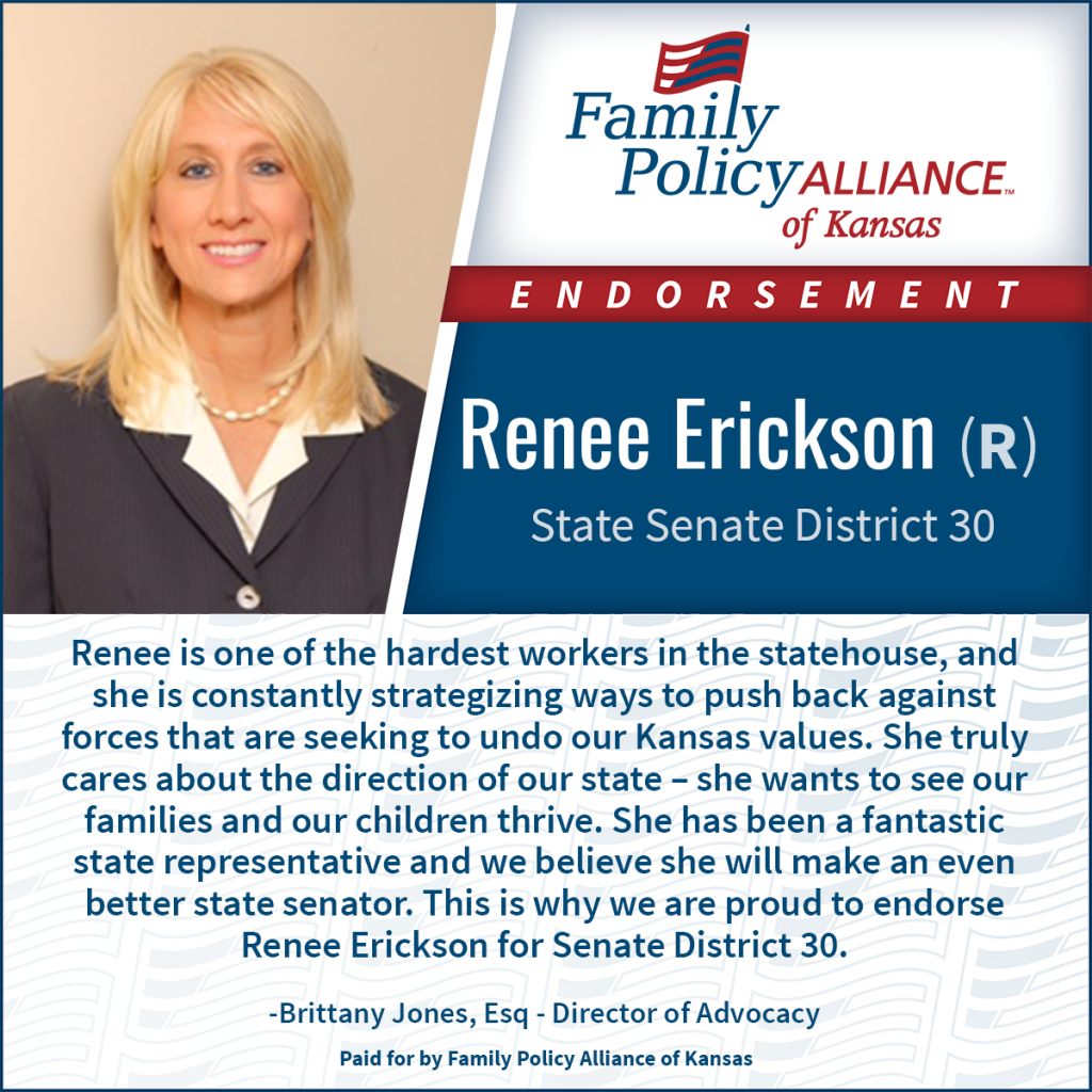 BREAKING: Kansas Family Voice Endorses Renee Erickson for Senate ...
